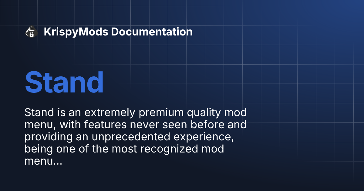 Stand | KrispyMods Documentation